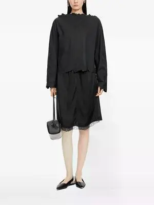 JNBY Floral-embroidered Blouse - Black