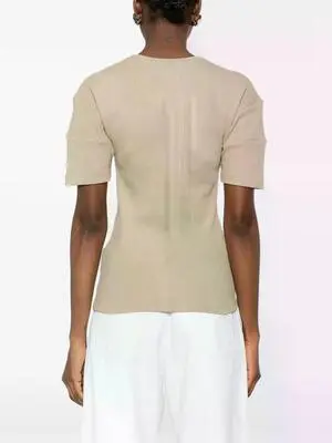 LEMAIRE Lemiare Buttoned Ribbed Cotton-linen Henley