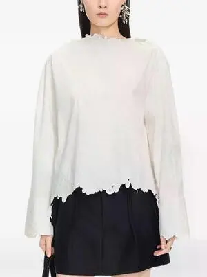 JNBY Floral-embroidered Blouse - White