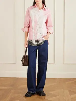 S.S.DALEY Lurcher Printed Cotton-poplin Shirt