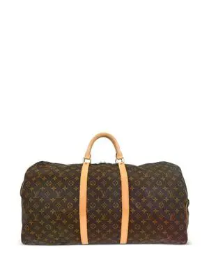 LOUIS VUITTON 2002 Keepall 60 Duffle Bag - Brown