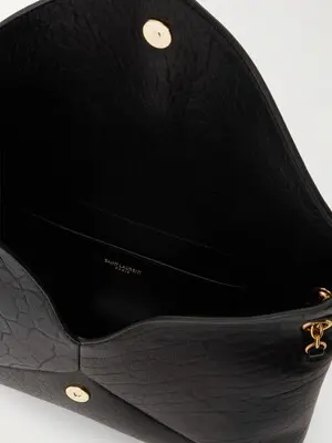 Saint Laurent Cassandre Textured-leather Shoulder Bag