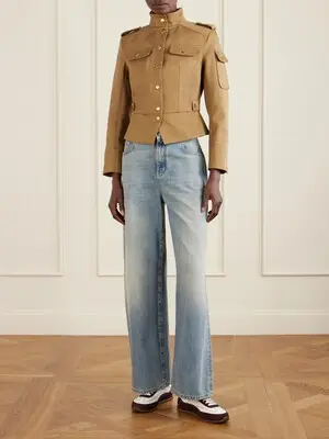 Alexander McQueen Suede And Leather-trimmed Shell Sneakers - Brown
