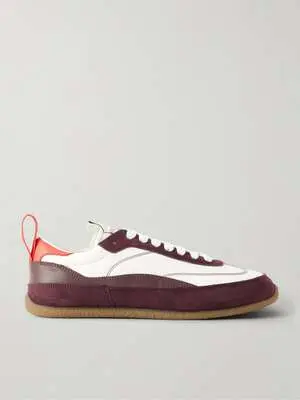 Alexander McQueen Suede And Leather-trimmed Shell Sneakers