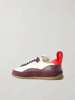 Alexander McQueen Suede And Leather-trimmed Shell Sneakers