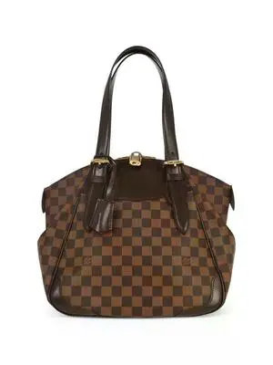 LOUIS VUITTON 2001 Verona Damier Ébène Tote Bag