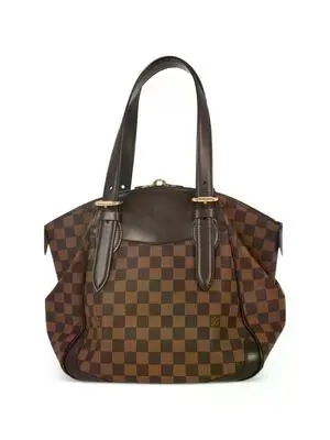 LOUIS VUITTON 2001 Verona Damier Ébène Tote Bag