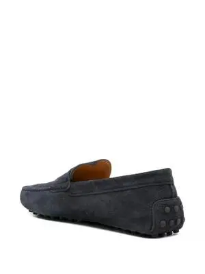 TOD'S Suede Penny Loafers - Blue