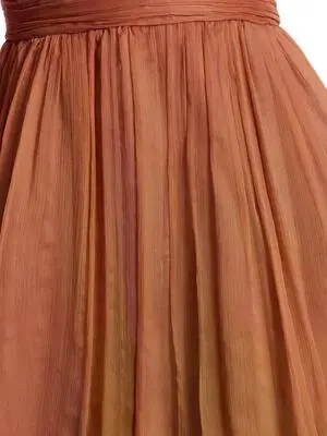 FRAMBOISE Tie-detail V-neck Dress