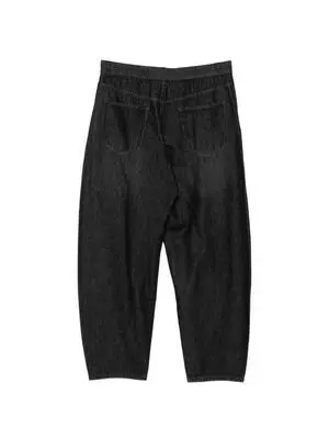 CROQUIS Pleated Loose-fit Jeans - Black