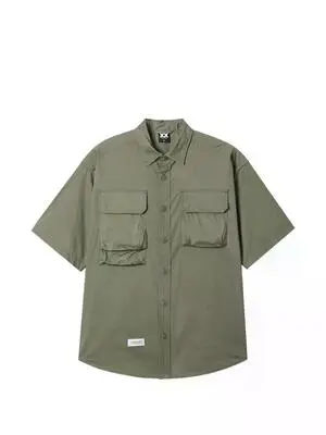 FINGERCROXX Front-pocket Short-sleeve Shirt