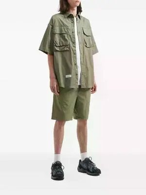 FINGERCROXX Front-pocket Short-sleeve Shirt
