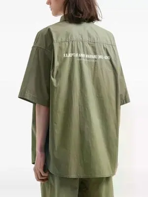 FINGERCROXX Front-pocket Short-sleeve Shirt