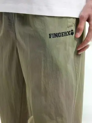 FINGERCROXX Drawstring Logo-detail Track Pants - Green