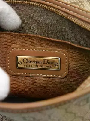 Dior 20th Century Honeycomb Coated Canvas Pouch