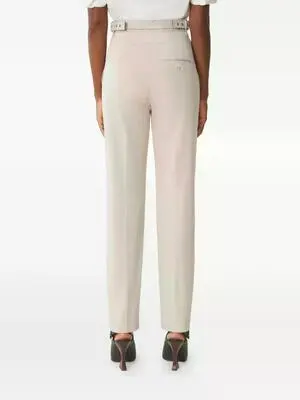 LANVIN Belted Trousers With Turn-up Hem