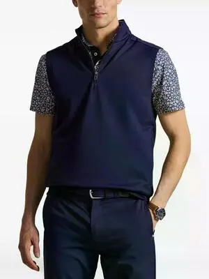 Rlx Ralph Lauren Half-zip Vest - Blue