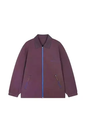 CROQUIS Logo-embroidered Zip-up Jacket - Purple