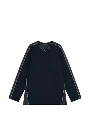 CROQUIS Loose-fit Long-sleeved T-shirt - Blue