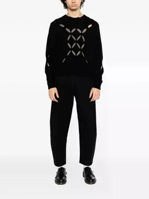 CROQUIS Tapered Drawstring Trousers - Black