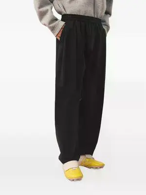 CROQUIS Tapered Drawstring Trousers - Black