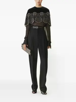 LANVIN Beaded Velvet Top