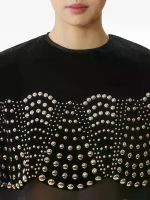 LANVIN Beaded Velvet Top