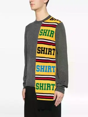 Comme Des Garçons Lettering-panel Sweater