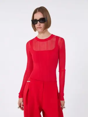 Max Mara Trompe L'oeil Viscose Jumper