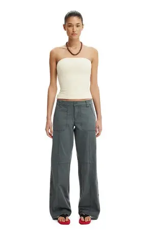 COTTON ON Lexi Low Rise Utility Pant - Dark Shadow