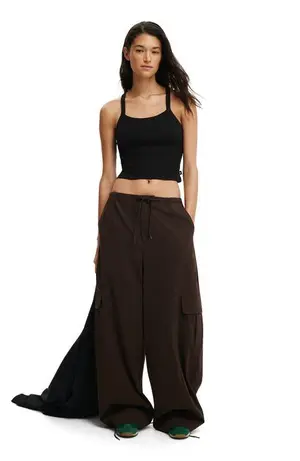 Cotton:on Active Woven Balloon Pant - French Roast