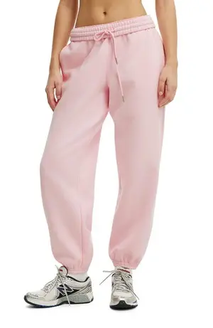 Cotton:on Active Plush Boyfriend Jogger - Cherry Dream