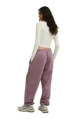 Cotton:on Active Plush Boyfriend Jogger - Pickled Beet Marle