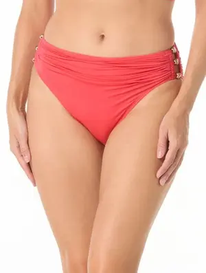 Carmen Marc Valvo Beaded Bikini Bottom - Grenadine