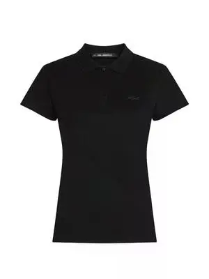 Karl Lagerfeld Classic-collar Piqué Polo Shirt