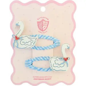 DAYDREAM SOCIETY Love Birds Swan Hair Clip Set - Assorted Pre-pack