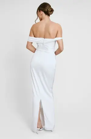SIX STORIES Corset Maxi Dress With Twist Straps