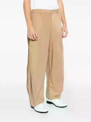 CROQUIS Tapered Drawstring Trousers - Neutrals