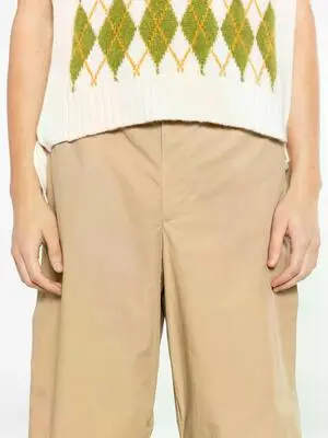 CROQUIS Tapered Drawstring Trousers - Neutrals