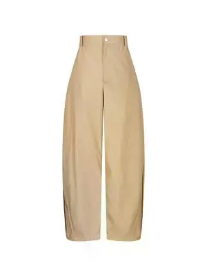 CROQUIS Tapered Drawstring Trousers - Neutrals