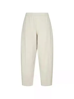 CROQUIS Tapered Drawstring Trousers - Neutrals
