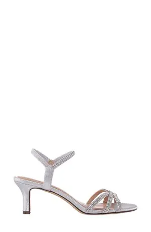 Nina Benarda Ankle Strap Sandal - Silver