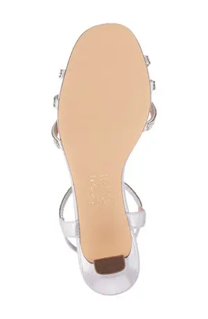 Nina Benarda Ankle Strap Sandal - Silver