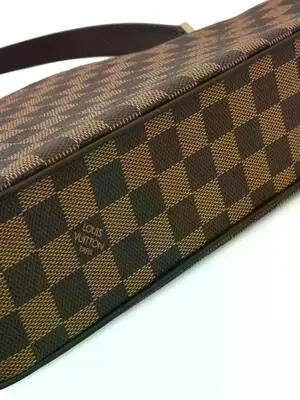 LOUIS VUITTON Aubagne Checked Shoulder Bag