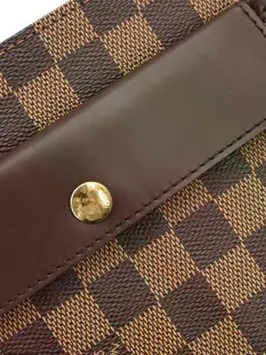 LOUIS VUITTON Aubagne Checked Shoulder Bag