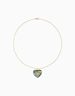 EMILY P. WHEELER Rock Heart Pendant Necklace