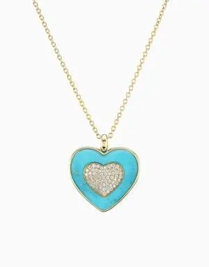 EMILY P. WHEELER Rock Heart Necklace - One-color