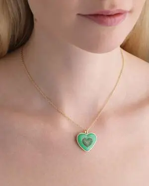 EMILY P. WHEELER Rock Heart Necklace