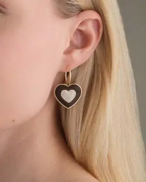 EMILY P. WHEELER Rock Heart Earrings