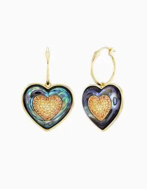 EMILY P. WHEELER Rock Heart Earrings - One-color